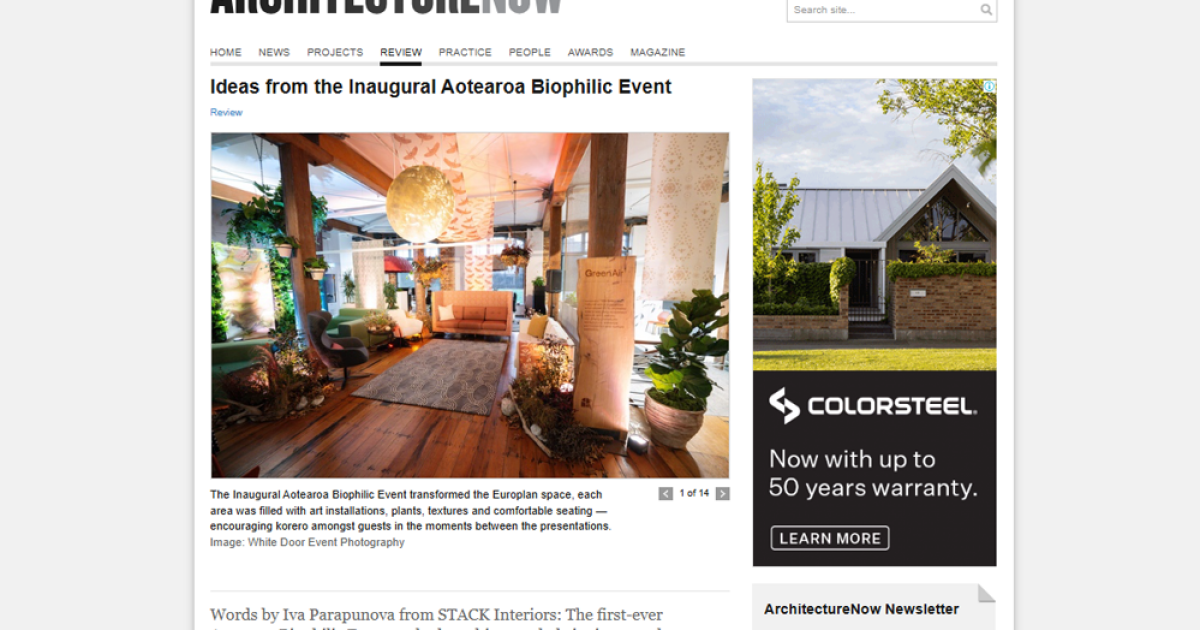 Ideas from the Inaugural Aotearoa Biophilic Event - STACK Interiors