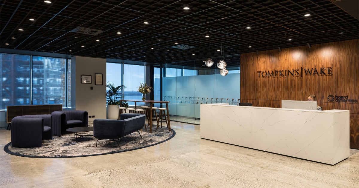 Office Snapshots features Tompkins Wake - STACK Interiors