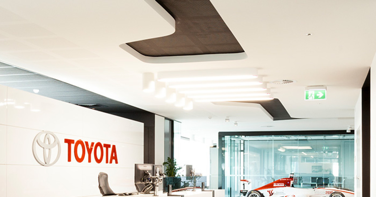 Vibrant & Fun Workplace | Toyota Finance - STACK Interiors
